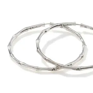 John Hardy Bamboo Hoop Earrings Large