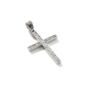 John Hardy Jawan Cross Pendant Necklace - Sterling Silver