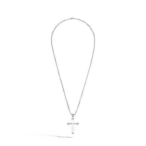 John Hardy Classic Chain Cross Pendant Necklace - Sterling Silver