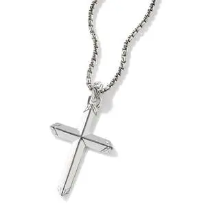 John Hardy Classic Chain Cross Pendant Necklace - Sterling Silver