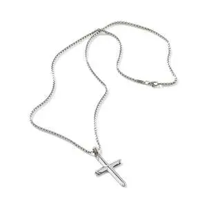 John Hardy Classic Chain Cross Pendant Necklace - Sterling Silver