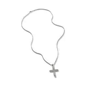 John Hardy Classic Chain Cross Pendant Necklace - Sterling Silver