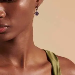 John Hardy Carved Chain Drop Earrings Pav