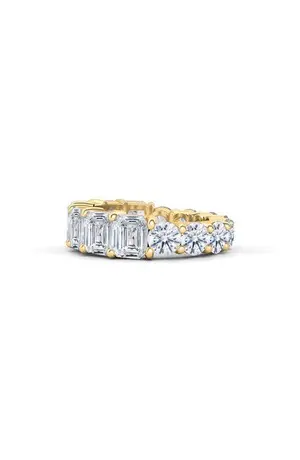 HAUTECARAT Lab-created Diamond Eternity Ring - 18k Yellow Gold