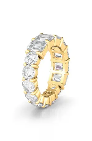 HAUTECARAT Lab-created Diamond Eternity Ring - 18k Yellow Gold