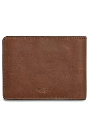 Shinola Navigator Leather Wallet - Medium Brown