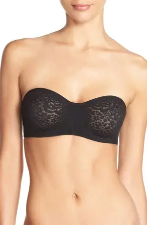 Wacoal Halo Lace Underwire Strapless Bra - Black