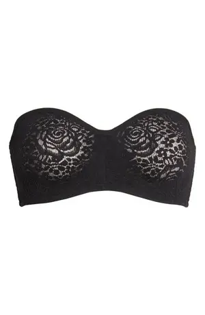 Wacoal Halo Lace Underwire Strapless Bra - Black