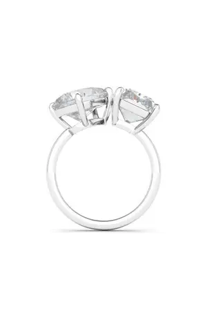 HAUTECARAT 18k Gold Ring With Lab-grown Diamonds - 18k White Gold