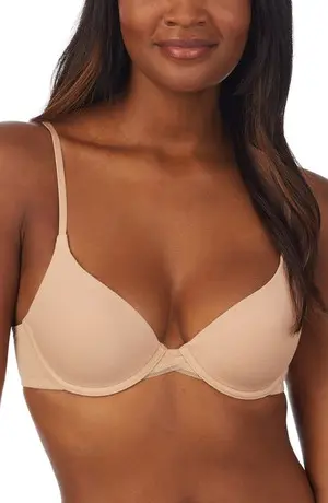 ON GOSSAMER Cabana Cotton Blend Convertible Underwire Bra - Champagne