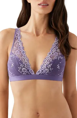 Wacoal WACOAL Embrace Lace® Wire-Free Bralette Grape Comp M