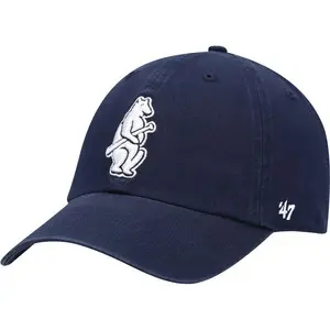 '47 Chicago Cubs 1914 Logo Cooperstown Collection Clean Up Adjustable Cap - Navy