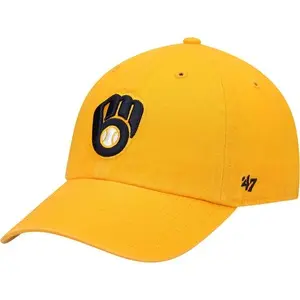'47 Milwaukee Brewers Clean Up Adjustable Hat - Gold