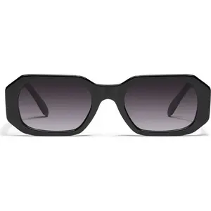 Quay Hype Up Square Sunglasses - Black / Smoke
