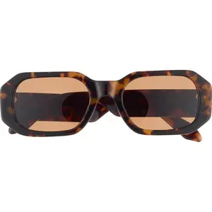 Quay Hype Up Square Sunglasses - Coffee Tort/ Brown