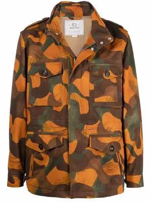 Woolrich Camouflage-print Jacket - Orange