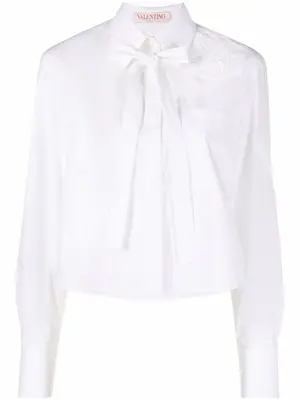 Valentino Garavani Pussy Bow Shirts For Women