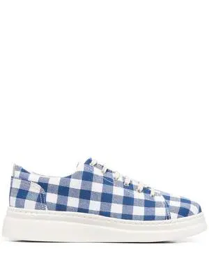 Camper Gingham-check Print Sneakers
