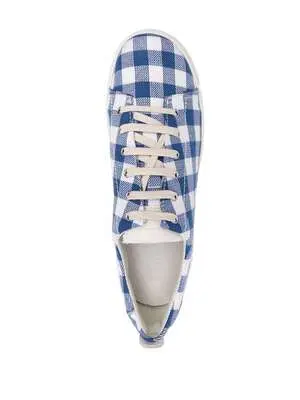 Camper Gingham-check Print Sneakers