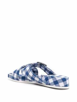 Camper Atonik Gingham-check Sandals - Blue