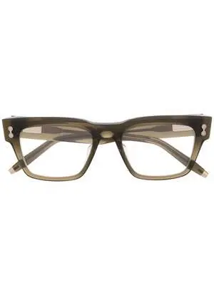 AKONI Columba Wayfarer-frame Glasses - Green