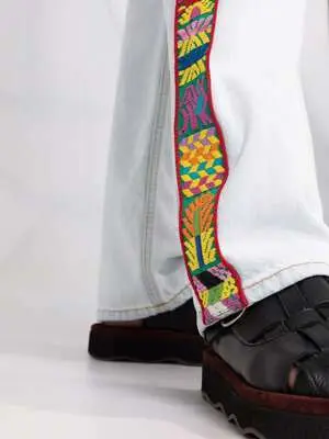 Etro Embroidered Straight-leg Jeans