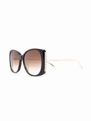 Alexander McQueen Studded Cat-eye Sunglasses