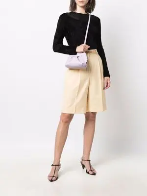 THEMOIRE Gea Ruched Clutch Bag