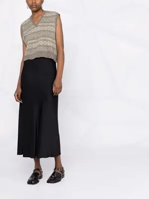 MAISON MARGIELA A-line Midi Skirt - Black