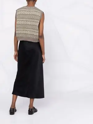 MAISON MARGIELA A-line Midi Skirt - Black