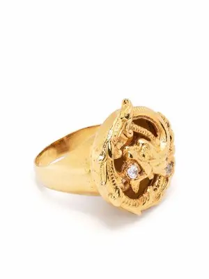 CISCO ROMERO Cubic Zirconia-embellished Ring - Gold