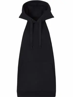 Burberry Location-print Sleeveless Cotton Hoodie