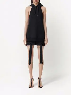 Burberry Location-print Sleeveless Cotton Hoodie