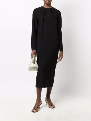 TOTEME Pleat-detail Long-sleeve Dress