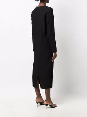 TOTEME Pleat-detail Long-sleeve Dress