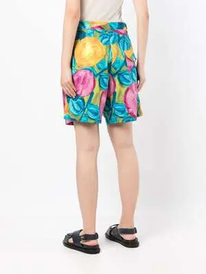 Marni Floral-print Shorts - Multicolour