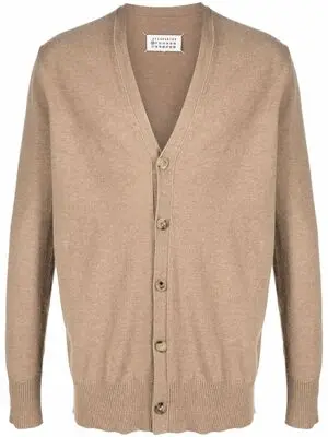 MAISON MARGIELA V-neck Cardigan - Brown