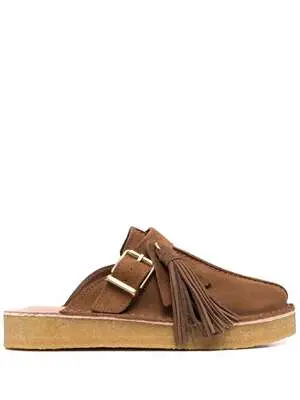 Clarks Suede Mules