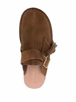 Clarks Suede Mules