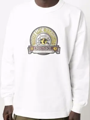 DIESEL® Graphic-print Cotton Sweatshirt