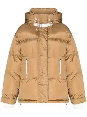 SHOREDITCH SKI CLUB Willow High-neck Puffer Jacket - Neutrals