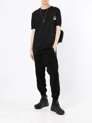 Boris Bidjan Saberi Raw-cut Hem Cotton T-shirt
