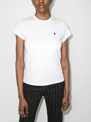 Polo Ralph Lauren Slim Fit Cotton T-shirt With Signature Pony Motif
