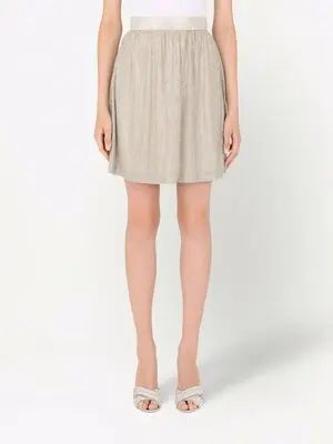 Dolce & Gabbana Crystal Mesh Midi Skirt