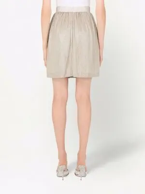 Dolce & Gabbana Crystal Mesh Midi Skirt