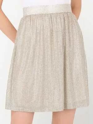 Dolce & Gabbana Crystal Mesh Midi Skirt
