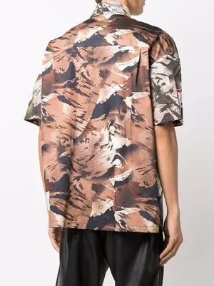 Heron Preston Camouflage-print Bowling Shirt