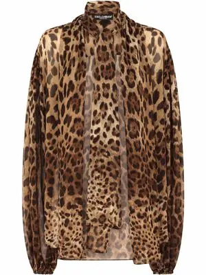 Dolce & Gabbana Animal Print Blouses