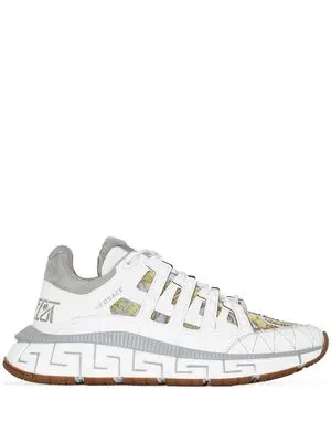 Versace Odissea Leather Sneakers - White