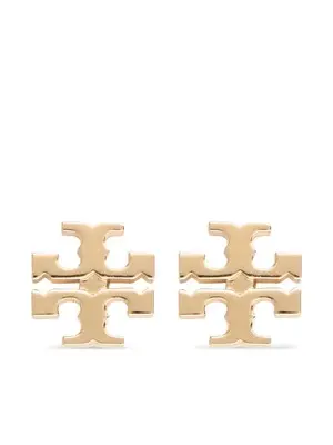 Tory Burch Miller Logo Stud Earrings - Gold
